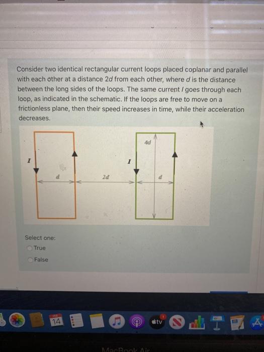 Solved Consider two identical rectangular current loops | Chegg.com