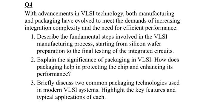 Solved This is introduction to VLSI Design. please provide a | Chegg.com
