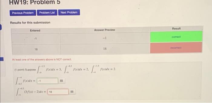 Solved HW19: Problem 5 Previous Problem Problem List Next | Chegg.com Solved HW19: Problem 5 Previous Problem Problem List Next | Chegg.com