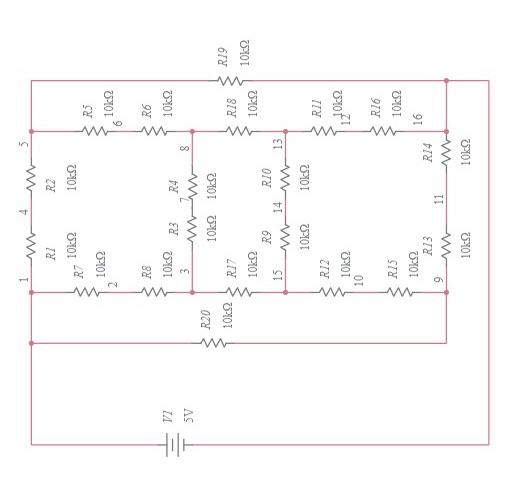 Solved I'm trying to make this resistor cube into a 2D | Chegg.com