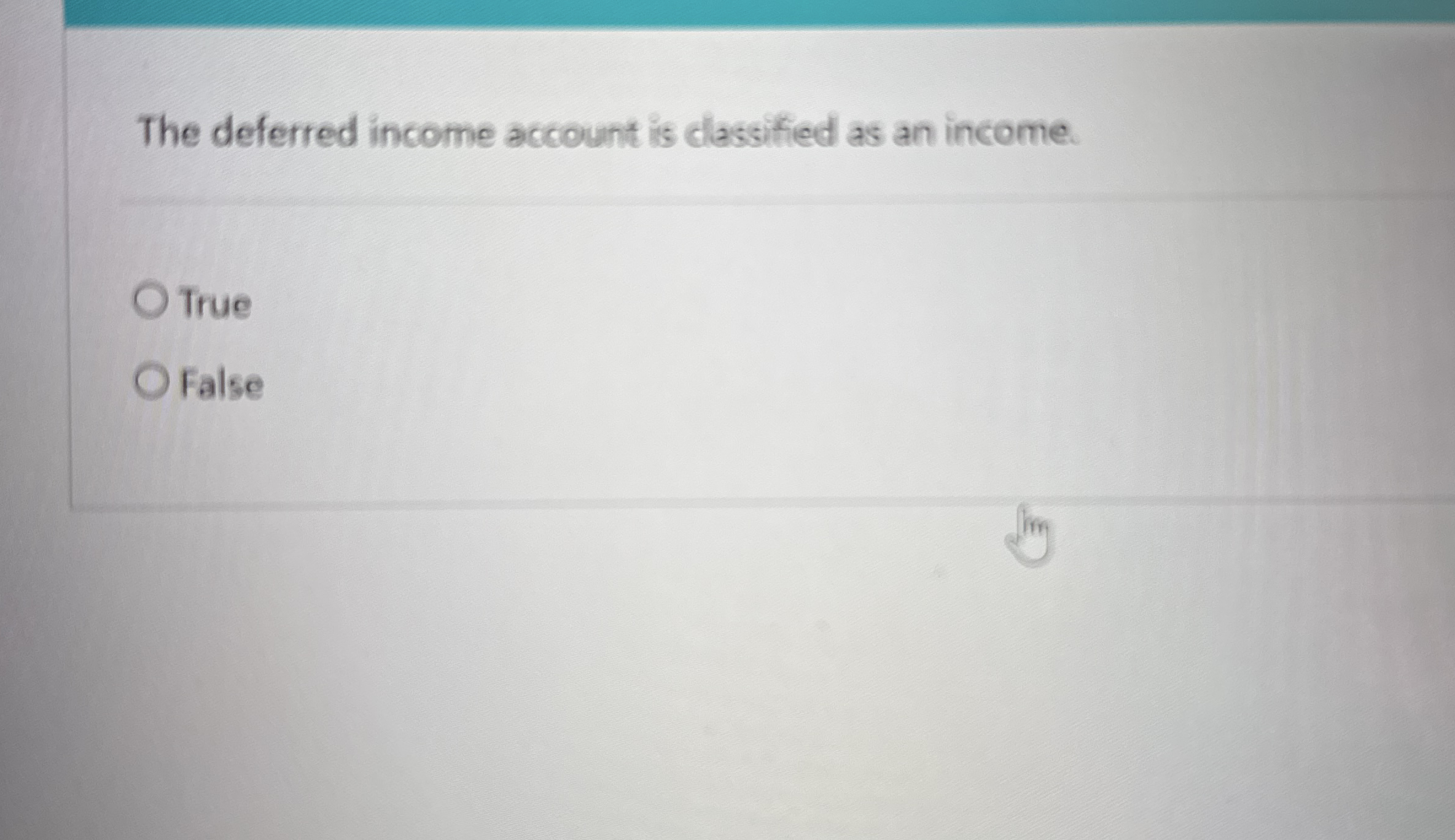 Solved The deferred income account is classified as an | Chegg.com