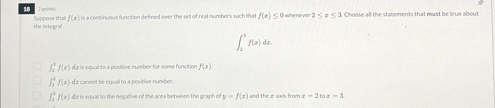 Solved Suppose that f(x) ﻿is a continuous function defined | Chegg.com