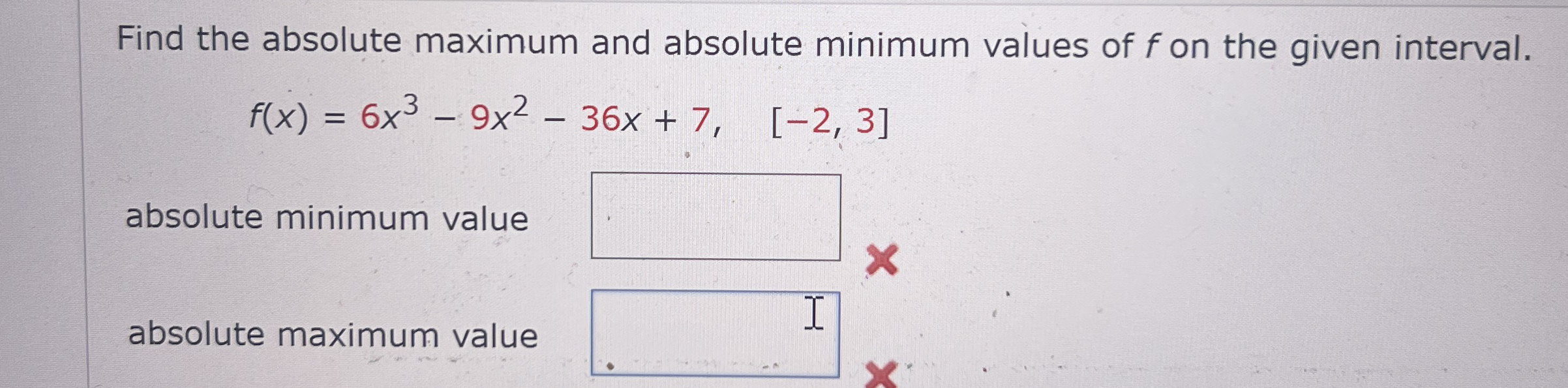 Find the absolute maximum and absolute minimum values | Chegg.com