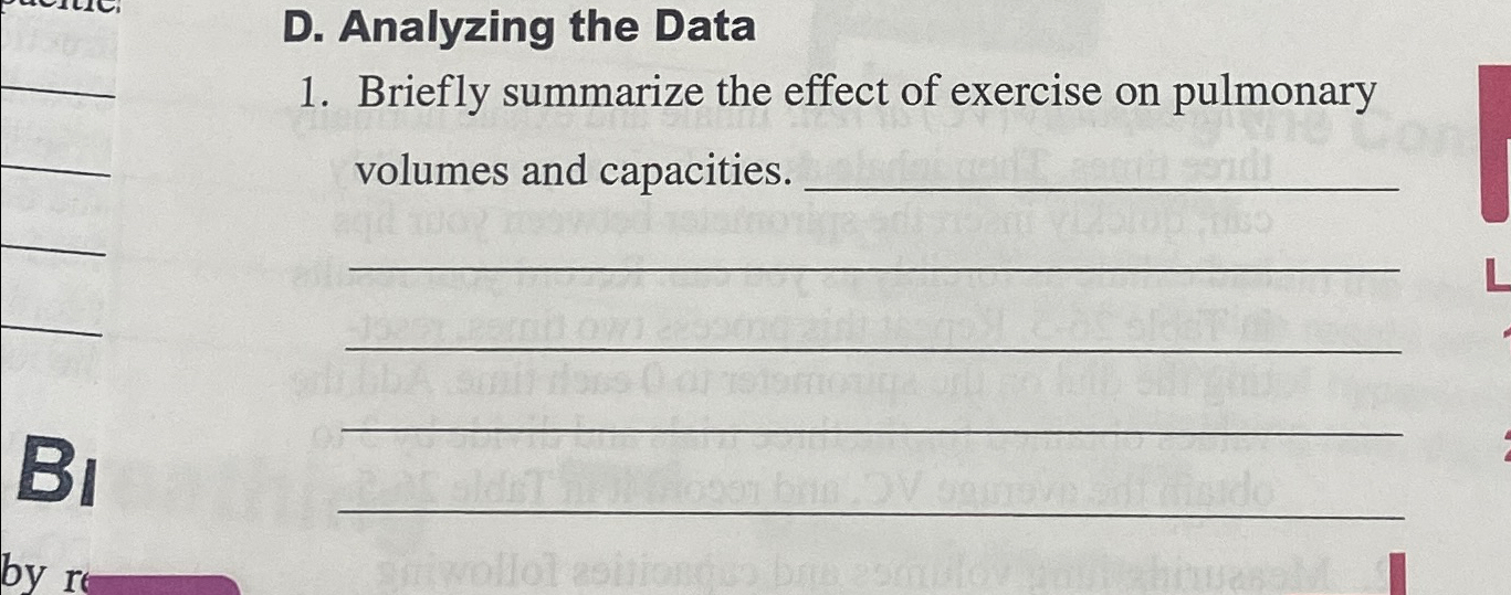Solved D. ﻿Analyzing the DataBriefly summarize the effect of | Chegg.com