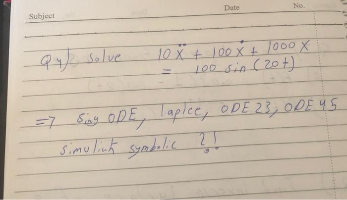Date No. Subject Qy) solve 10x + 100x + 1000 x 100 | Chegg.com