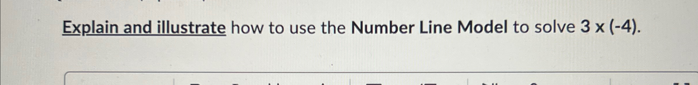 Solved Explain and illustrate how to use the Number Line | Chegg.com