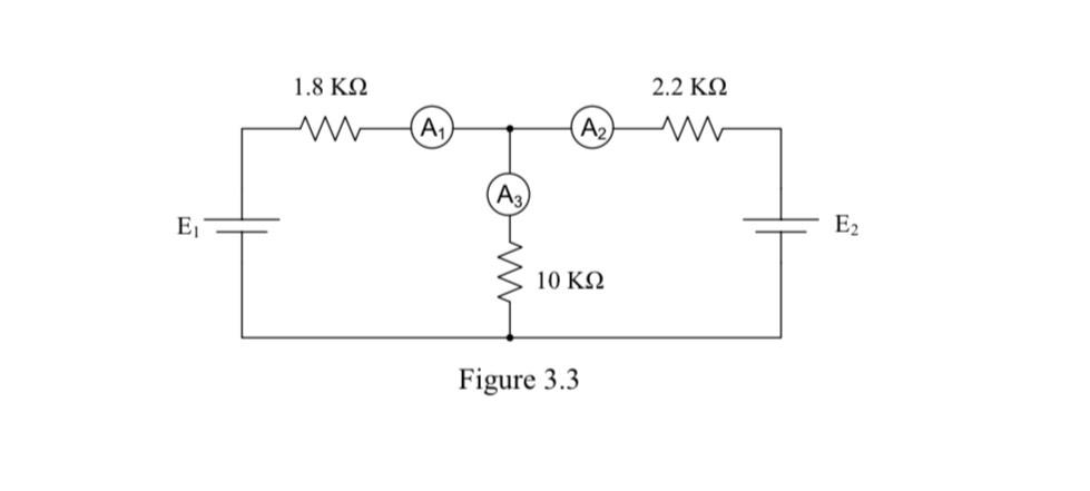 Solved What should be the value of E1 ﻿and E2 ﻿in circuit of | Chegg.com