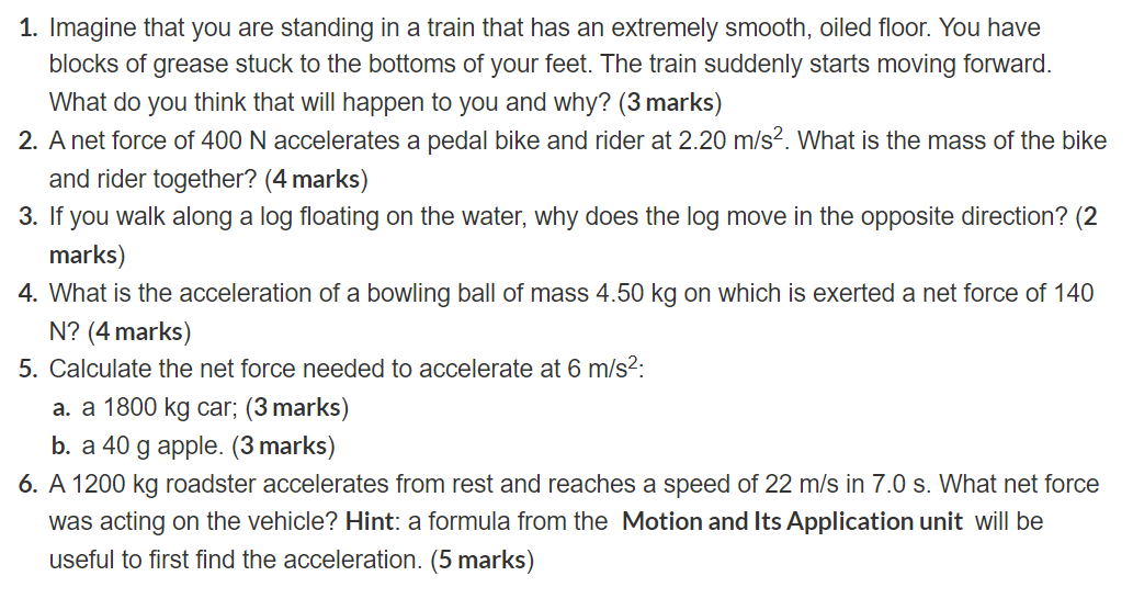Solved Imagine that you are standing in a train that has an | Chegg.com