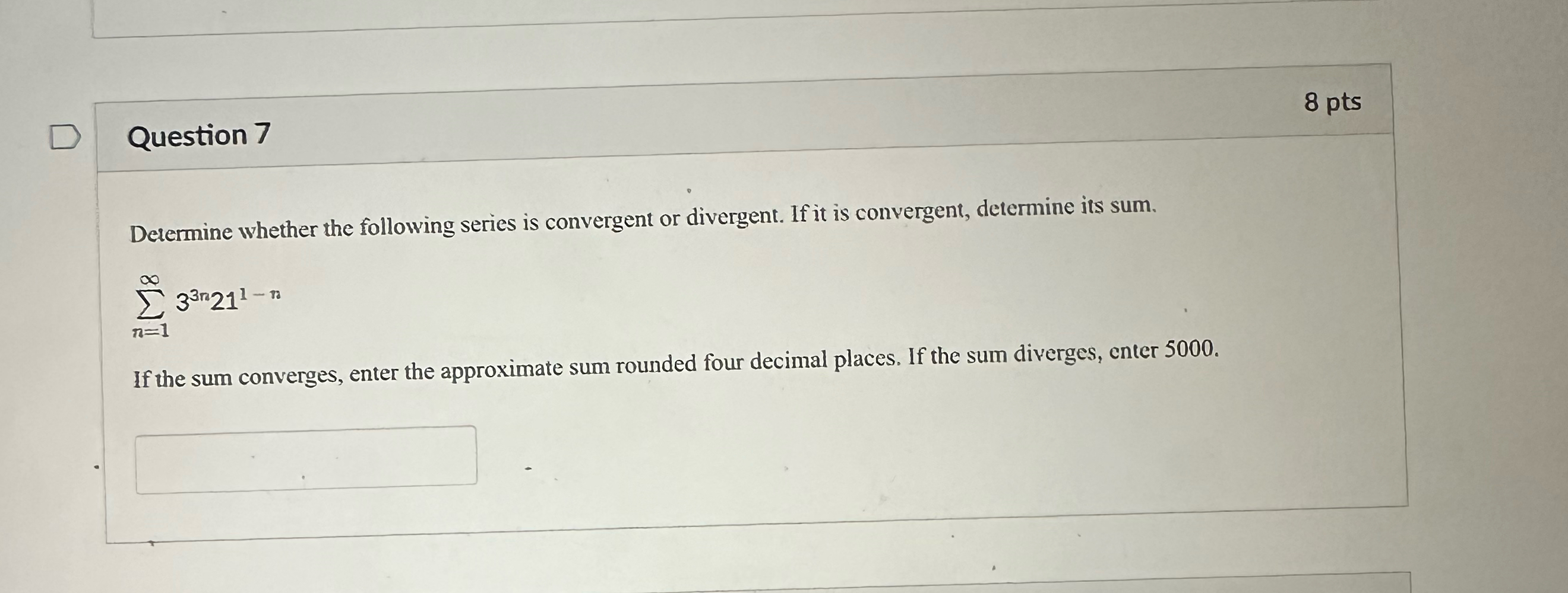 Solved Question 78 ﻿ptsDetermine whether the following | Chegg.com