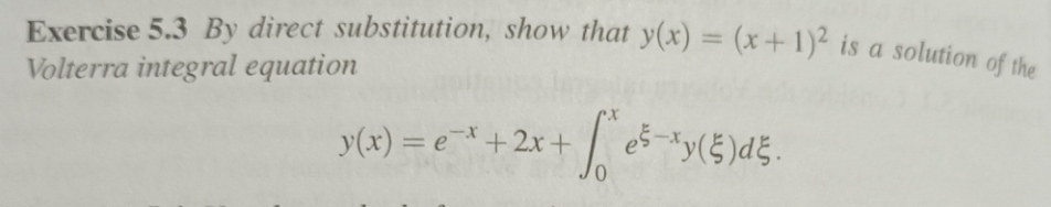 Solved Exercise 5.3 ﻿By direct substitution, show that | Chegg.com