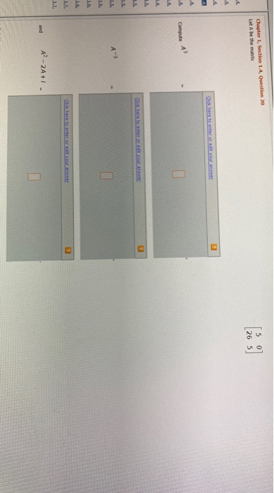 Solved Chapter 1, Section 1.4. Question 20 Let A be the matt | Chegg.com