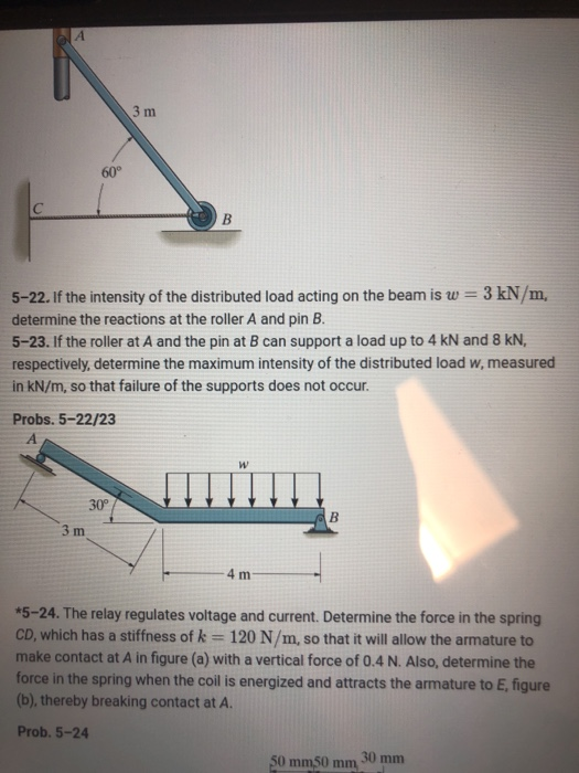 Solved 5-22. If the intensity of the distributed load acting | Chegg.com