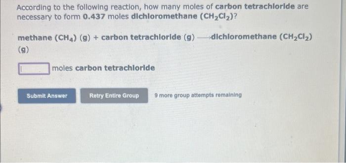Solved According to the following reaction, how many moles | Chegg.com
