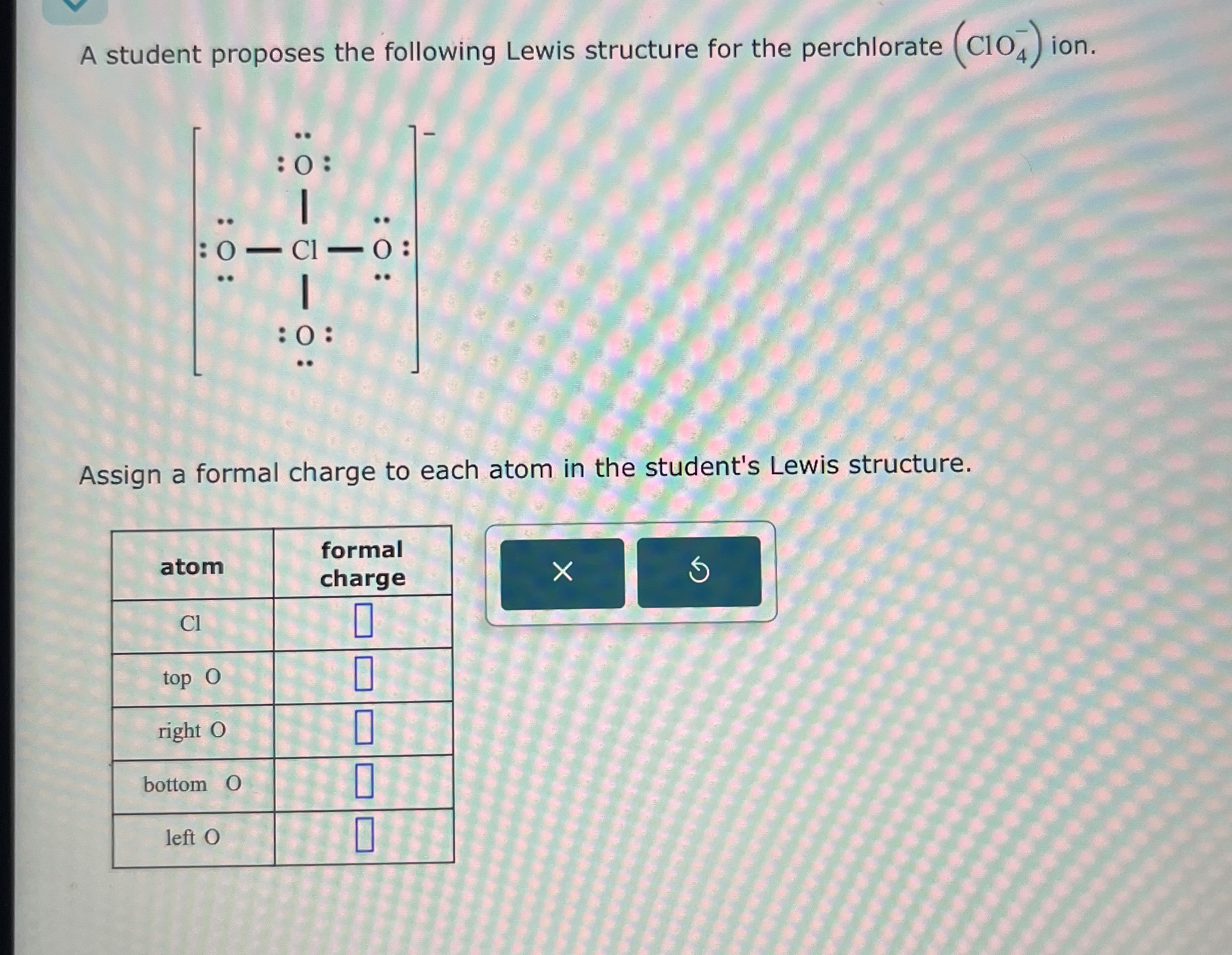 Solved A student proposes the following Lewis structure for | Chegg.com