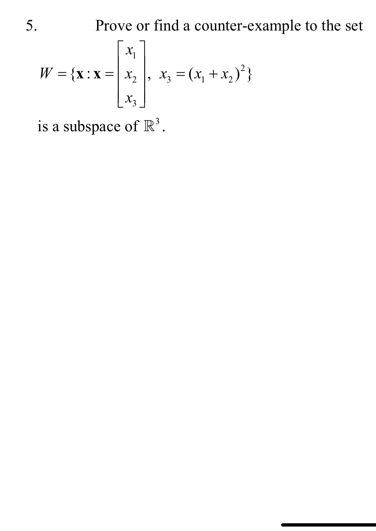 Solved Prove or find a counter-example to the | Chegg.com