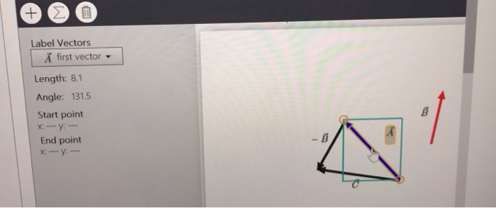 Solved Draw Vector C A B By Following The Steps In The