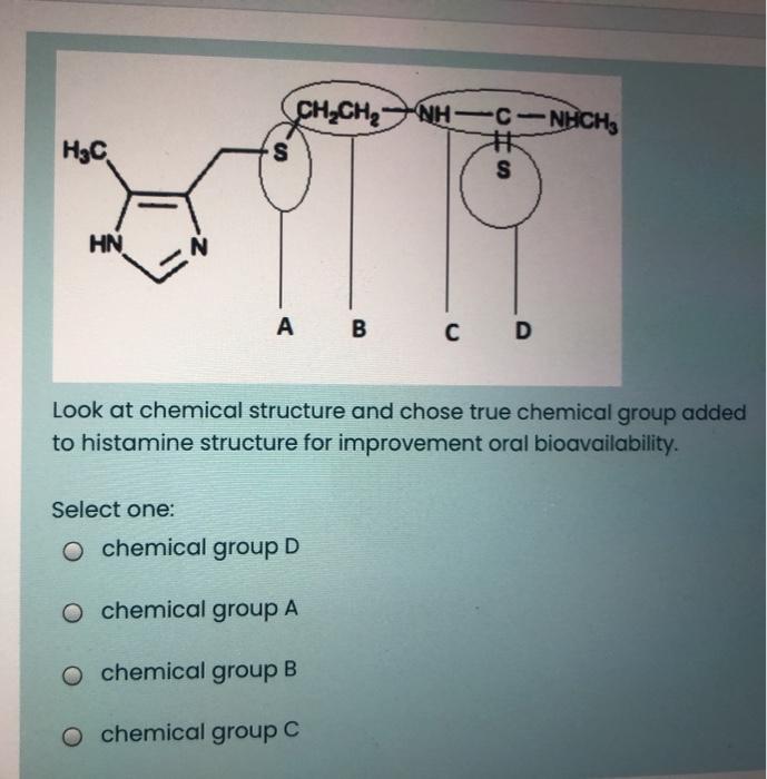 Solved H3C ,CH NH-C-NHCH # s S TO HN A B C D Look at | Chegg.com