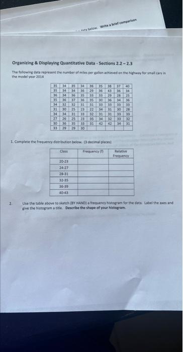 3. of the relative frequency hilencr arm tamease tie | Chegg.com