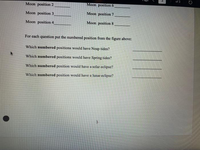 Solved Part 2: In the diagram below there are 8 moons above | Chegg.com