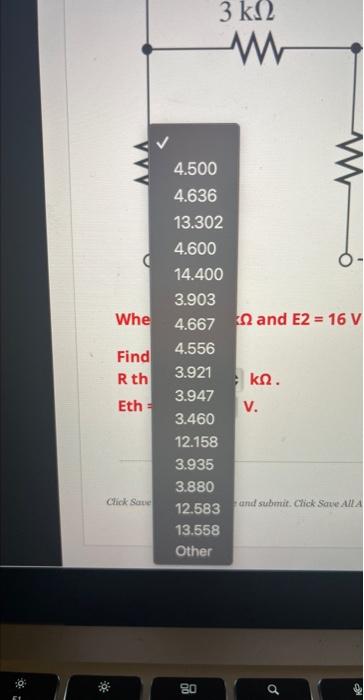 Solved \&uestion Completion Status: Where : R1=6kΩ and E2=16 | Chegg.com Solved \&uestion Completion Status: Where : R1=6kΩ and E2=16 | Chegg.com