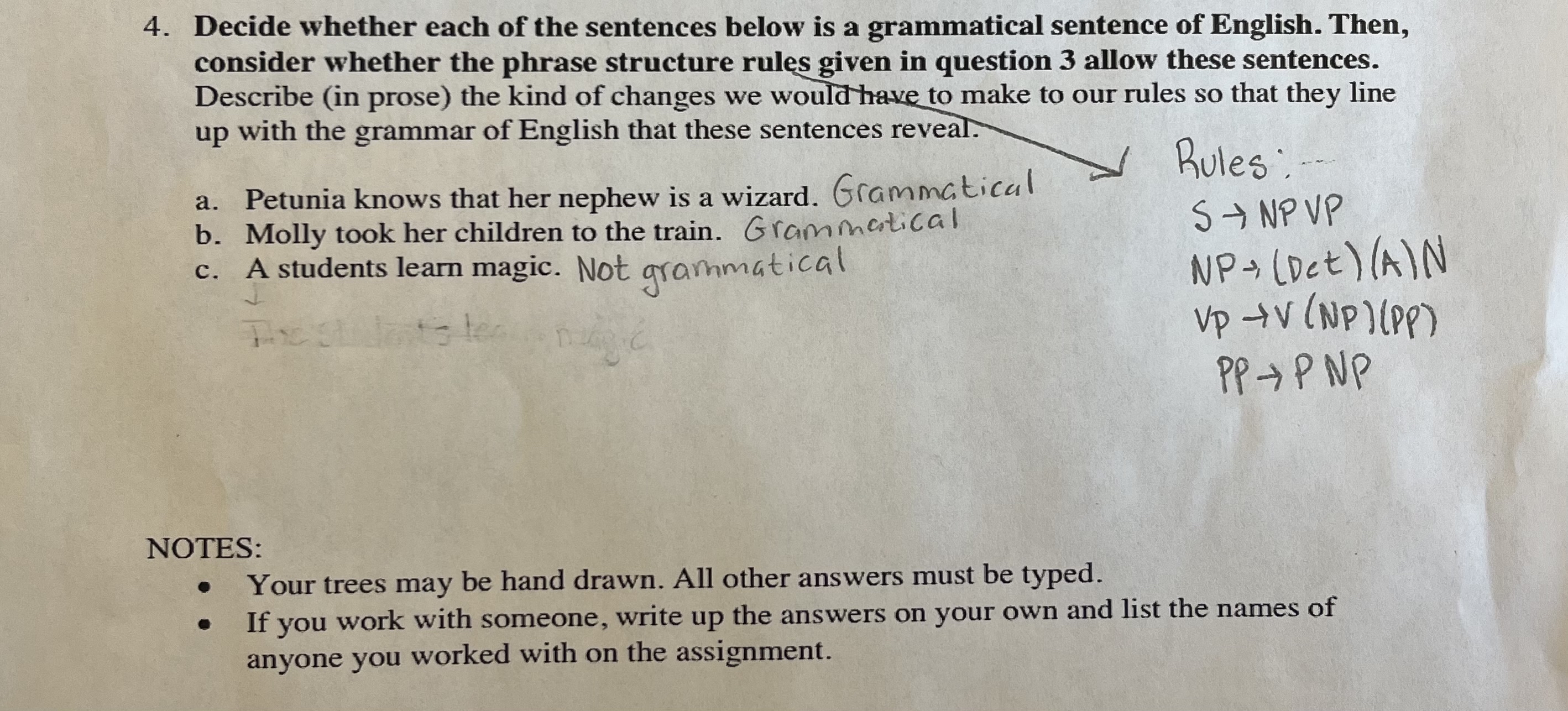 Solved Decide whether each of the sentences below is a | Chegg.com