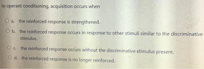 Solved What effect does a fixed-ratio schedule have on the | Chegg.com