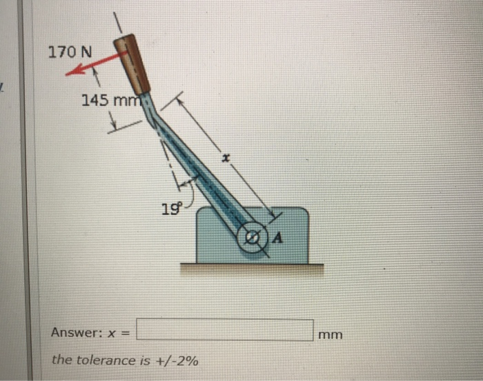 Solved The control lever is subjected to a clockwise couple | Chegg.com