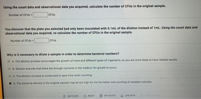Solved Using the count data and observational data you | Chegg.com