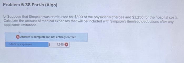 Solved Problem 6-38 (LO 6-2) (Algo) [The following | Chegg.com