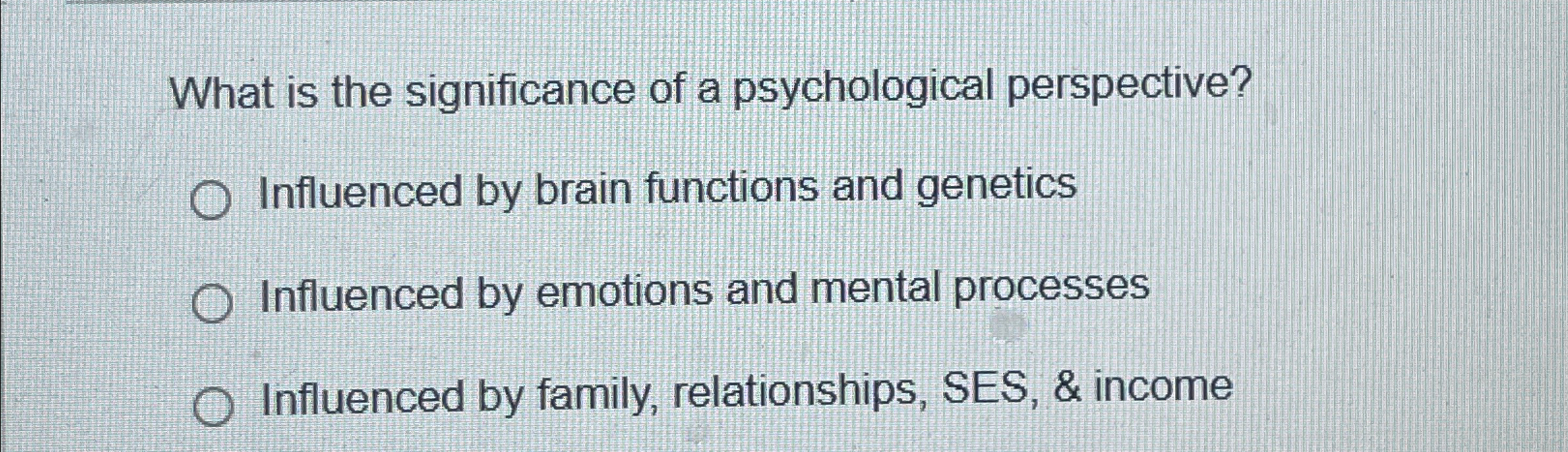 Solved What is the significance of a psychological | Chegg.com