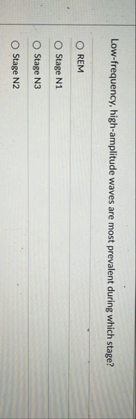 Solved Low-frequency, high-amplitude waves are most | Chegg.com