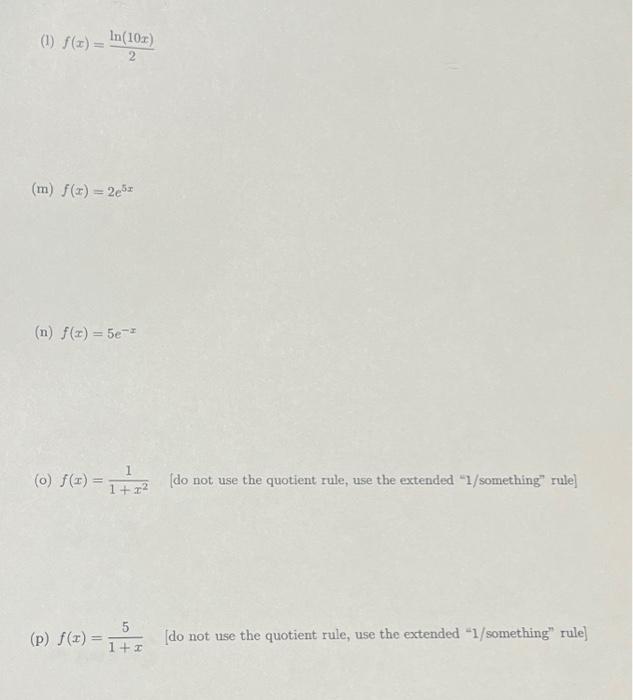 Solved find the derivative of each function below. using the | Chegg.com