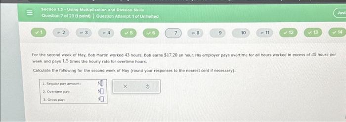 Solved Section 1.3- Using Multiplication and Division Skilis | Chegg.com
