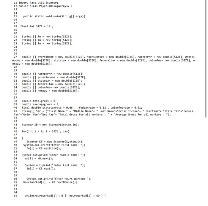Solved 11 import java.util.Scanner; 12 public class | Chegg.com