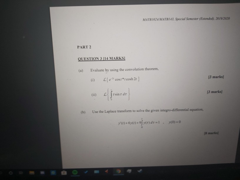 Solved MATB/024/MATB1:13. Special Semester (Extended). | Chegg.com