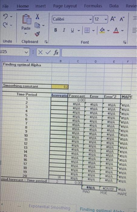Solved a) Develop a four-period moving average modet and | Chegg.com