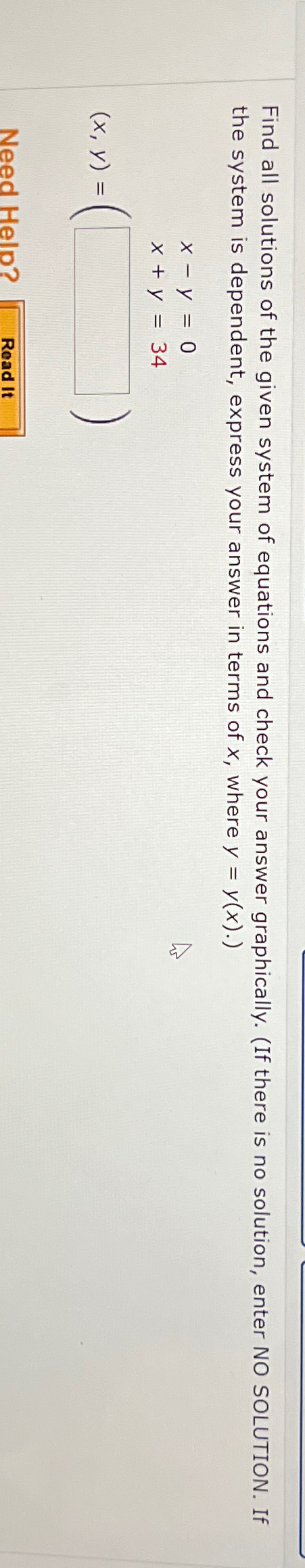Solved Find All Solutions Of The Given System Of Equations
