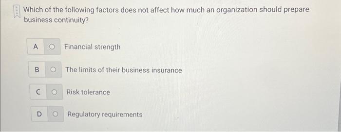 Solved Which of the following factors does not affect how | Chegg.com