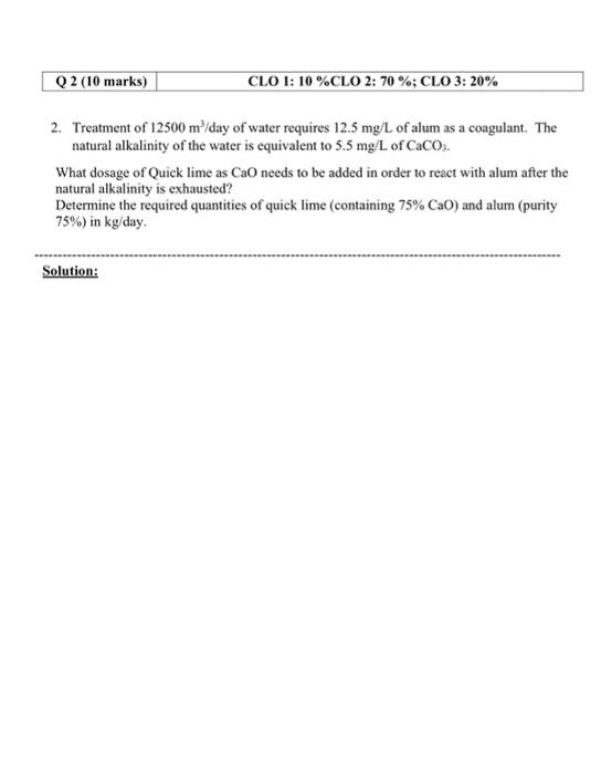 Solved Q2 (10 marks) CLO 1: 10 %CLO 2: 70%; CLO 3: 20% 2. | Chegg.com Solved Q2 (10 marks) CLO 1: 10 %CLO 2: 70%; CLO 3: 20% 2. | Chegg.com