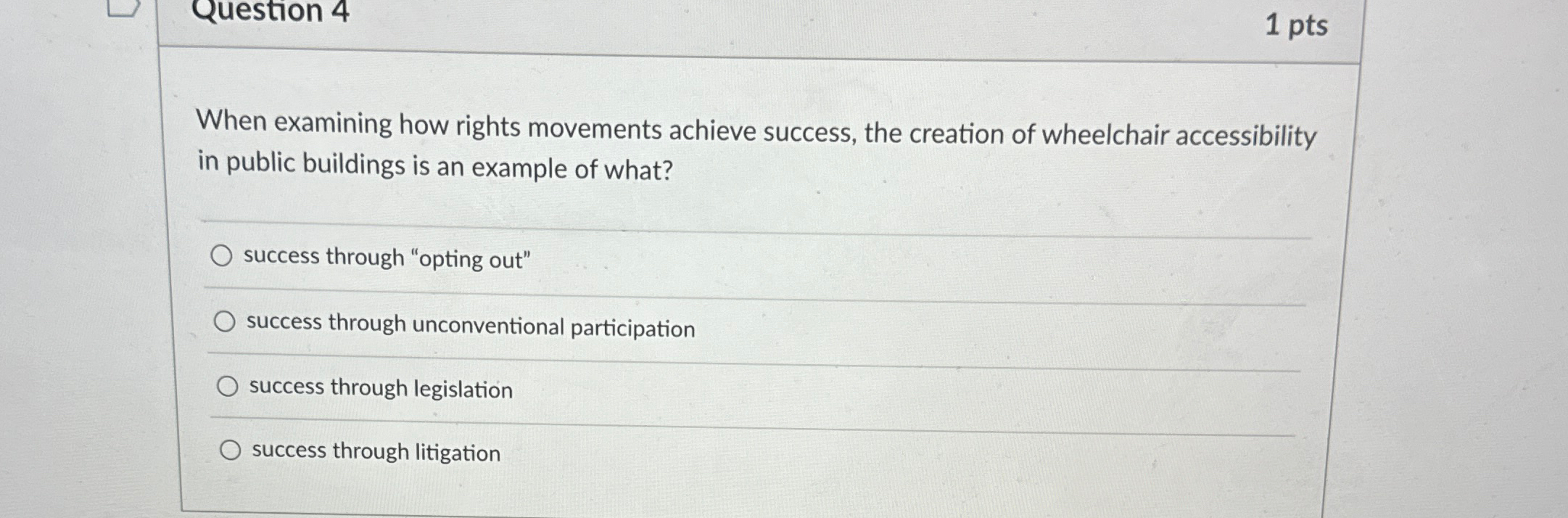 Solved Question 41 ﻿ptsWhen examining how rights movements | Chegg.com