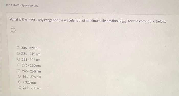 Solved What is the most likely range for the wavelength of | Chegg.com
