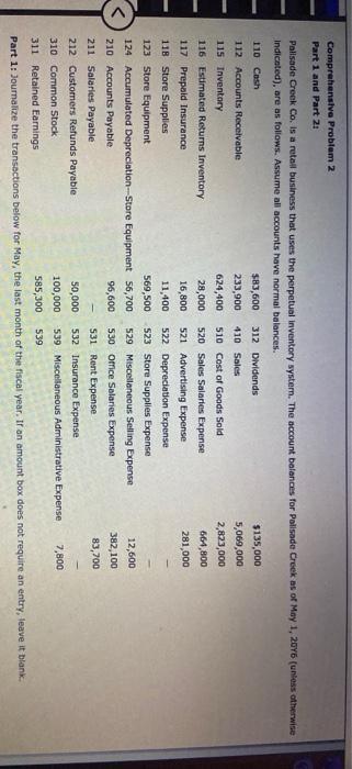 Solved Comprehensive Problem 2 Part 4 and 5: Note: You must | Chegg.com