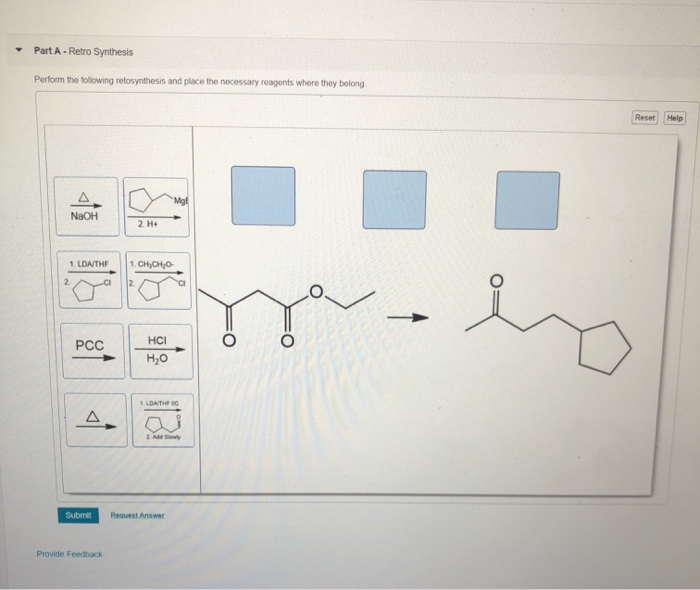 Solved Part A - Retro Synthesis Perform the following | Chegg.com