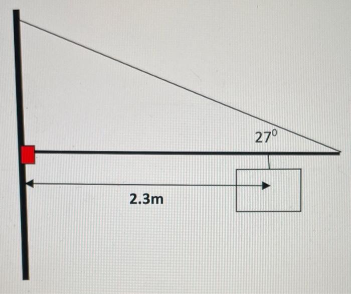 Solved a 25 kg sign is hung from a 2.9 m long 7 kg uniform | Chegg.com