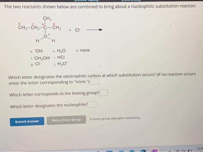 Solved The two reactants shown below are combined to bring | Chegg.com