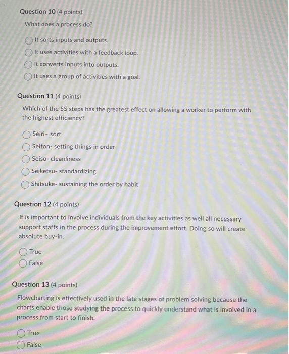 Solved Question 10 (4 points) What does a process do? It | Chegg.com