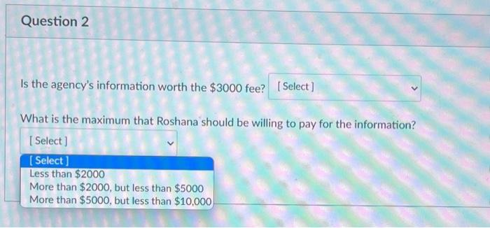 Solved Roshana TV Productions is considering producing a | Chegg.com