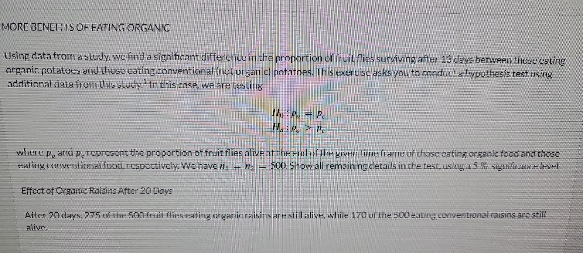 Solved Using data from a study, we find a significant | Chegg.com
