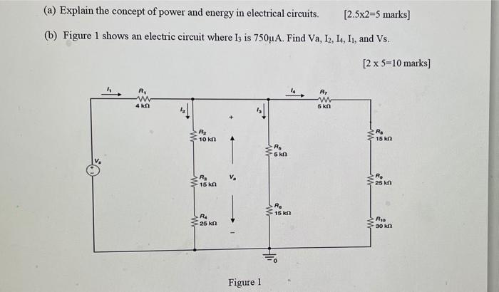 Solved (a) Explain the concept of power and energy in | Chegg.com