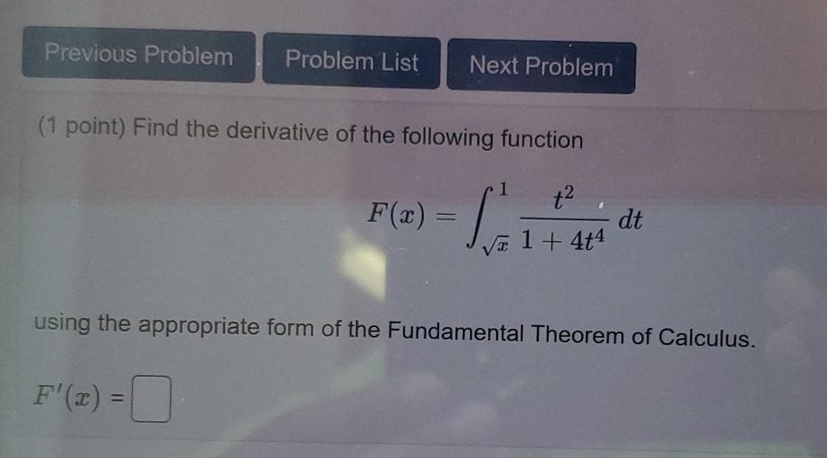 Solved 6: Problem 14 Previous Problem Problem List Next | Chegg.com Solved 6: Problem 14 Previous Problem Problem List Next | Chegg.com